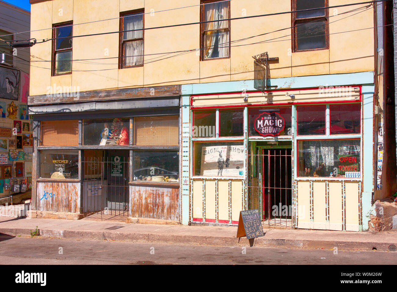 The Seance Room theater on Brewery Ave in historic Bisbee, AZ Stock ...