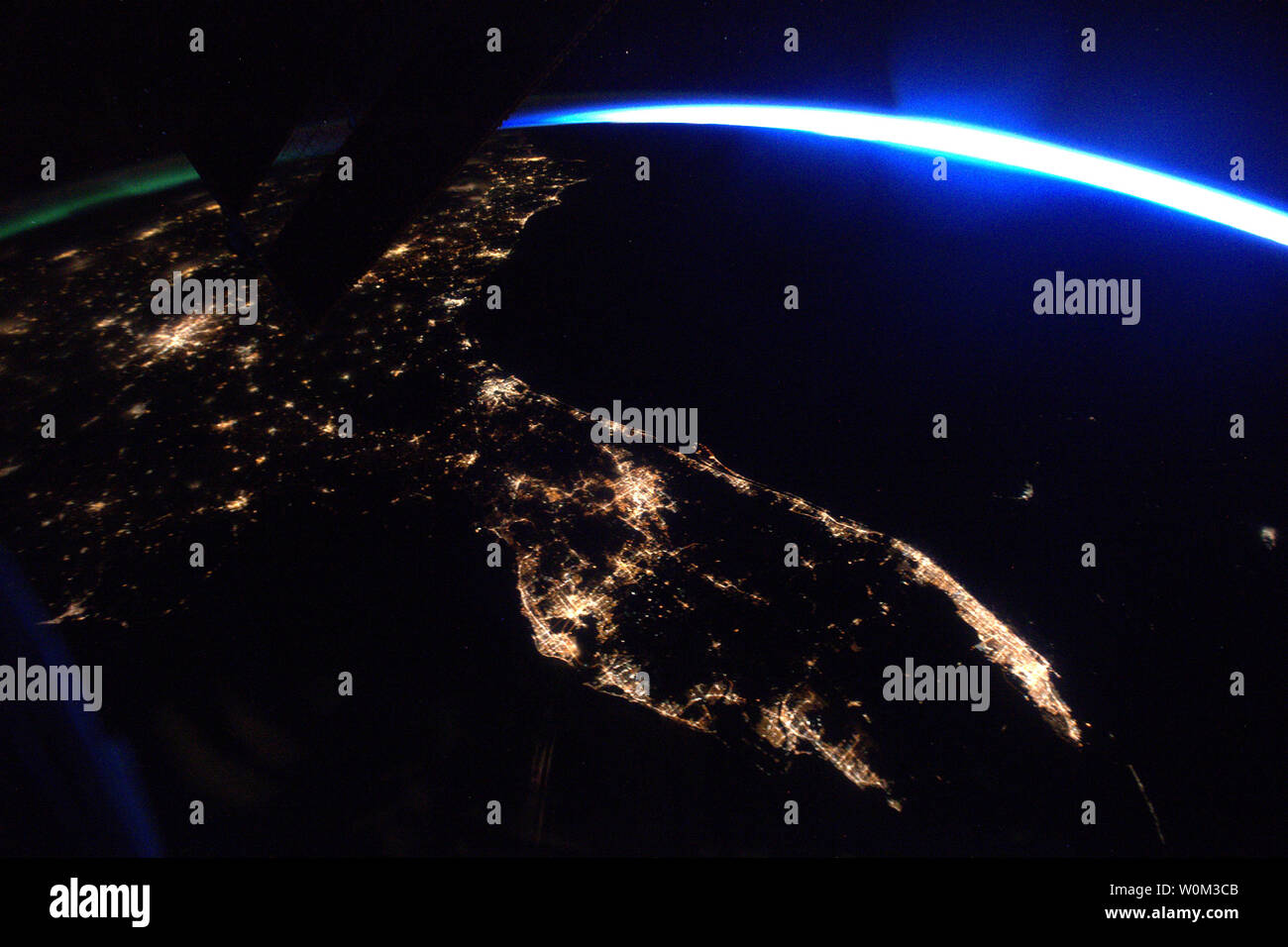 This nighttime photograph of Florida was taken from the International ...