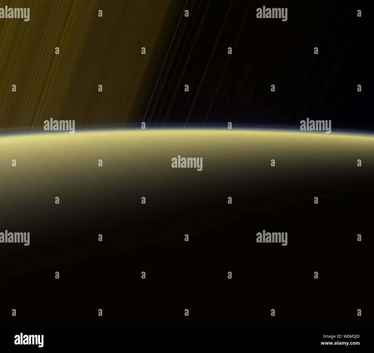 Saturns rings edge on hi-res stock photography and images - Alamy