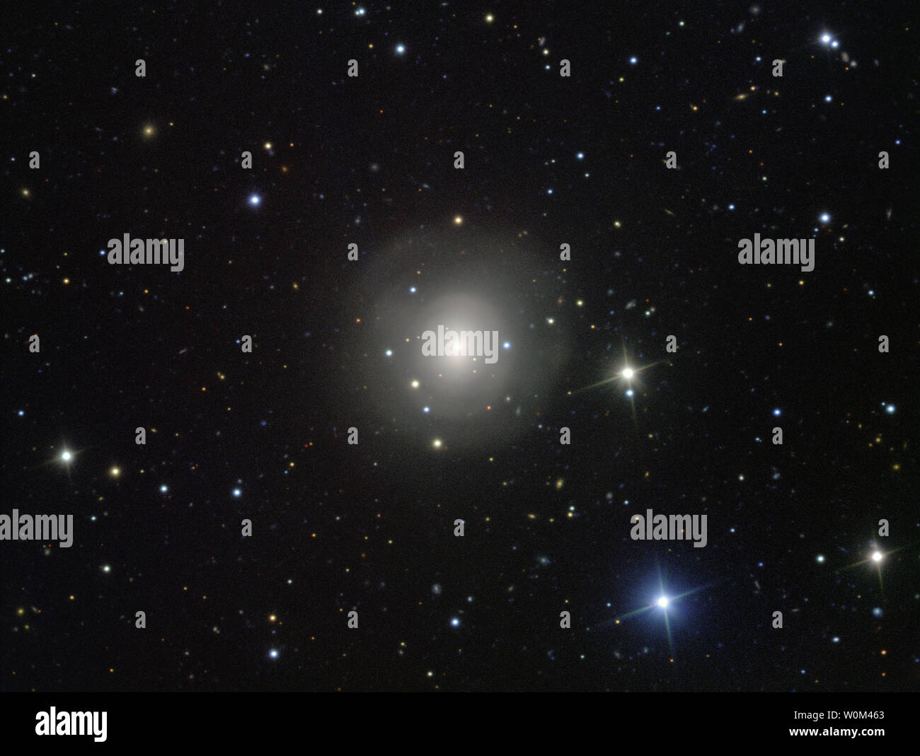 This image, released on October 16, 2017, from the VIMOS instrument on ...