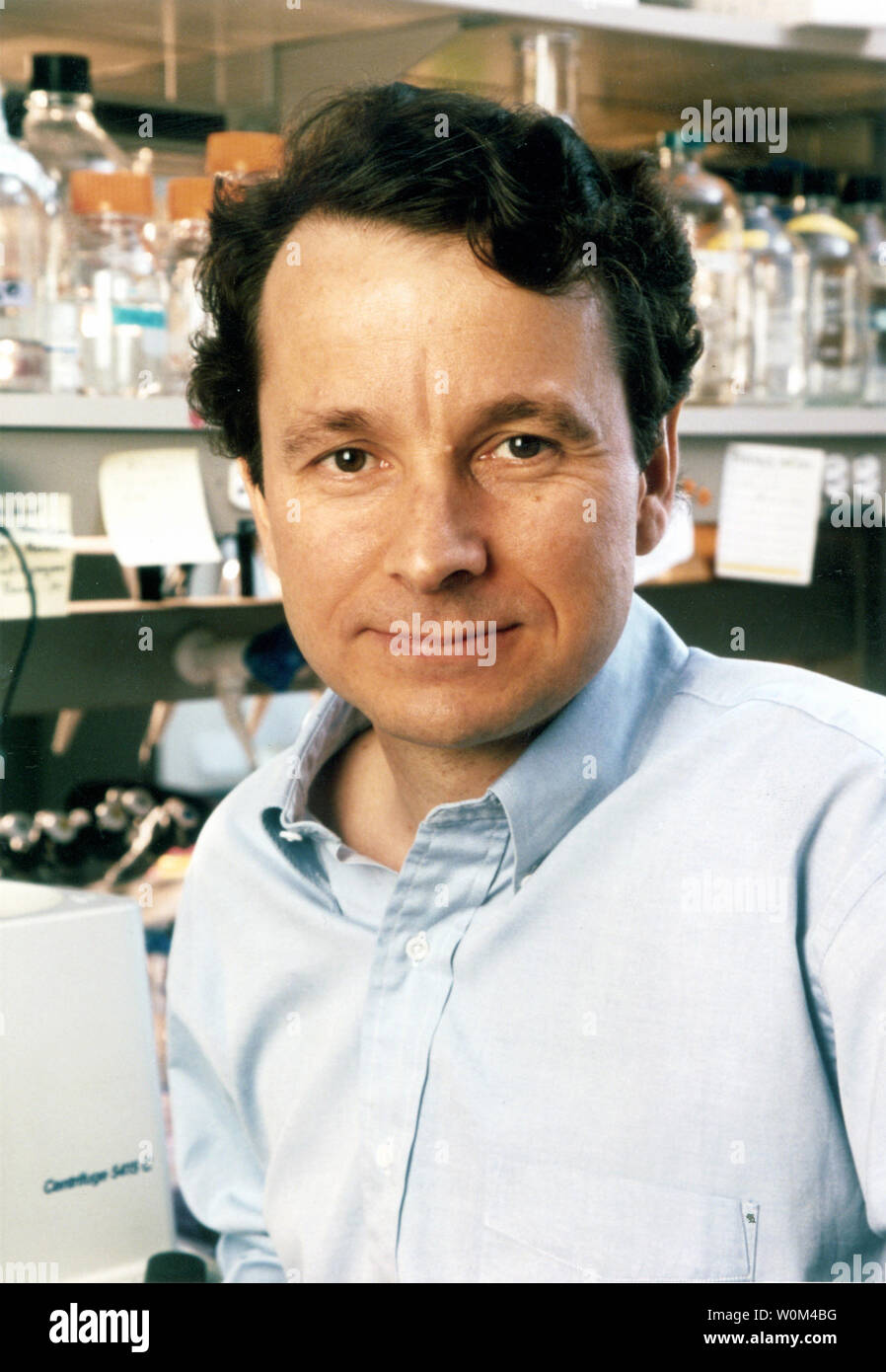 Roderick MacKinnon, seen in this undated photo, shares the 2003 Nobel ...