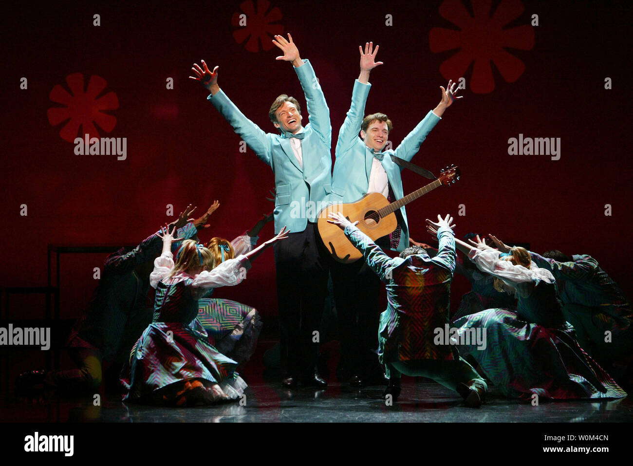 Hugh Jackman as Peter Allen Timothy A Fitz-Gerald as Chris Bell perform ...