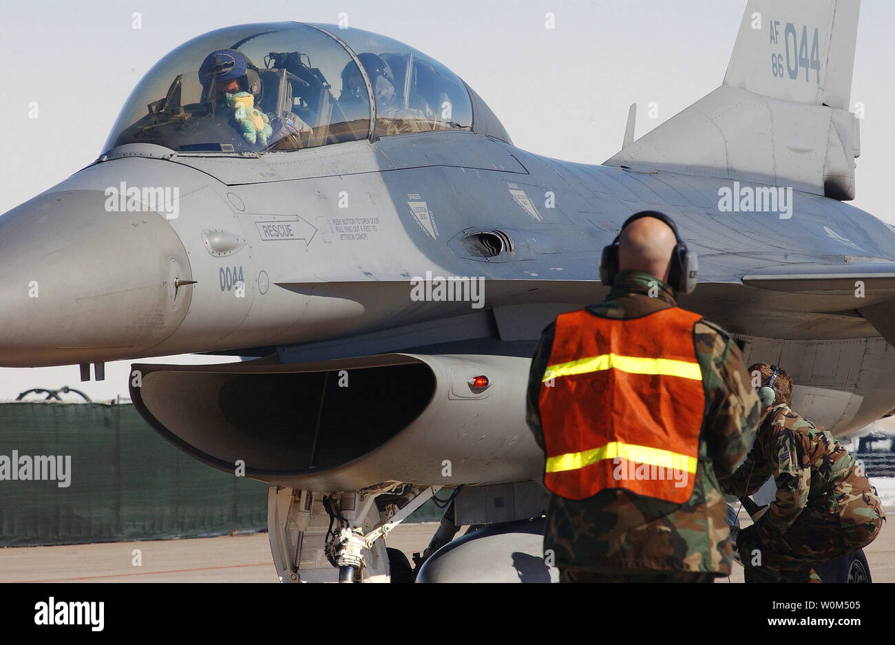 Lt. Col. Mike Low, an F-16 pilot, 120th Fighter Squadron, 140th Wing ...