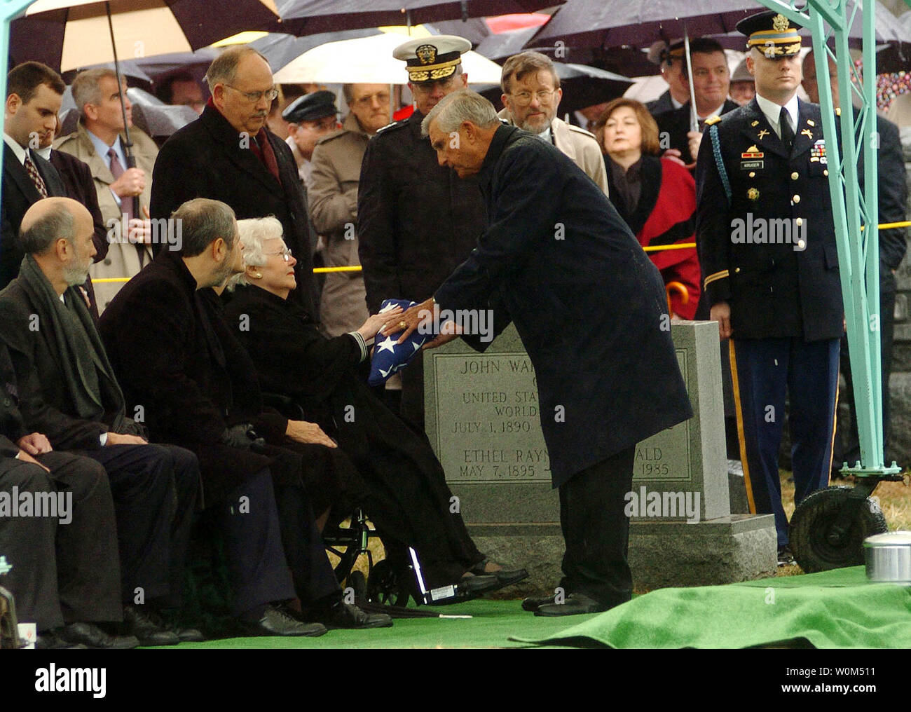 During full military burial honors for Adm. Thomas H. Moorer at ...