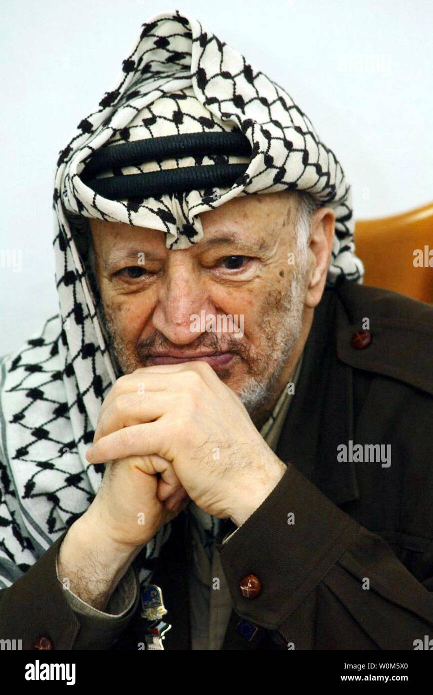 Palestinian leader Yasser Arafat shown in this file photo dated April ...