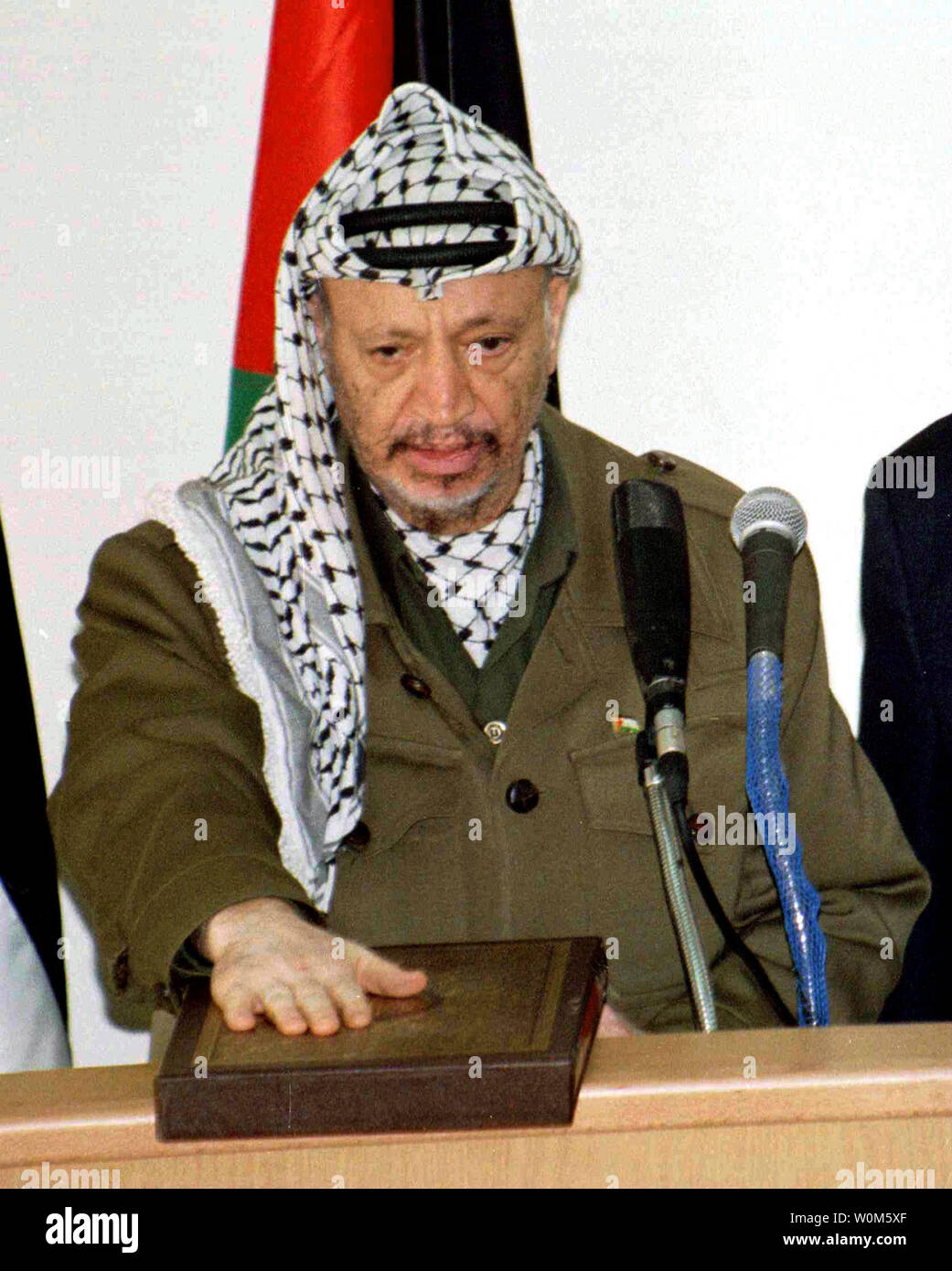Palestinian leader Yasser Arafat died in a military hospital outside ...