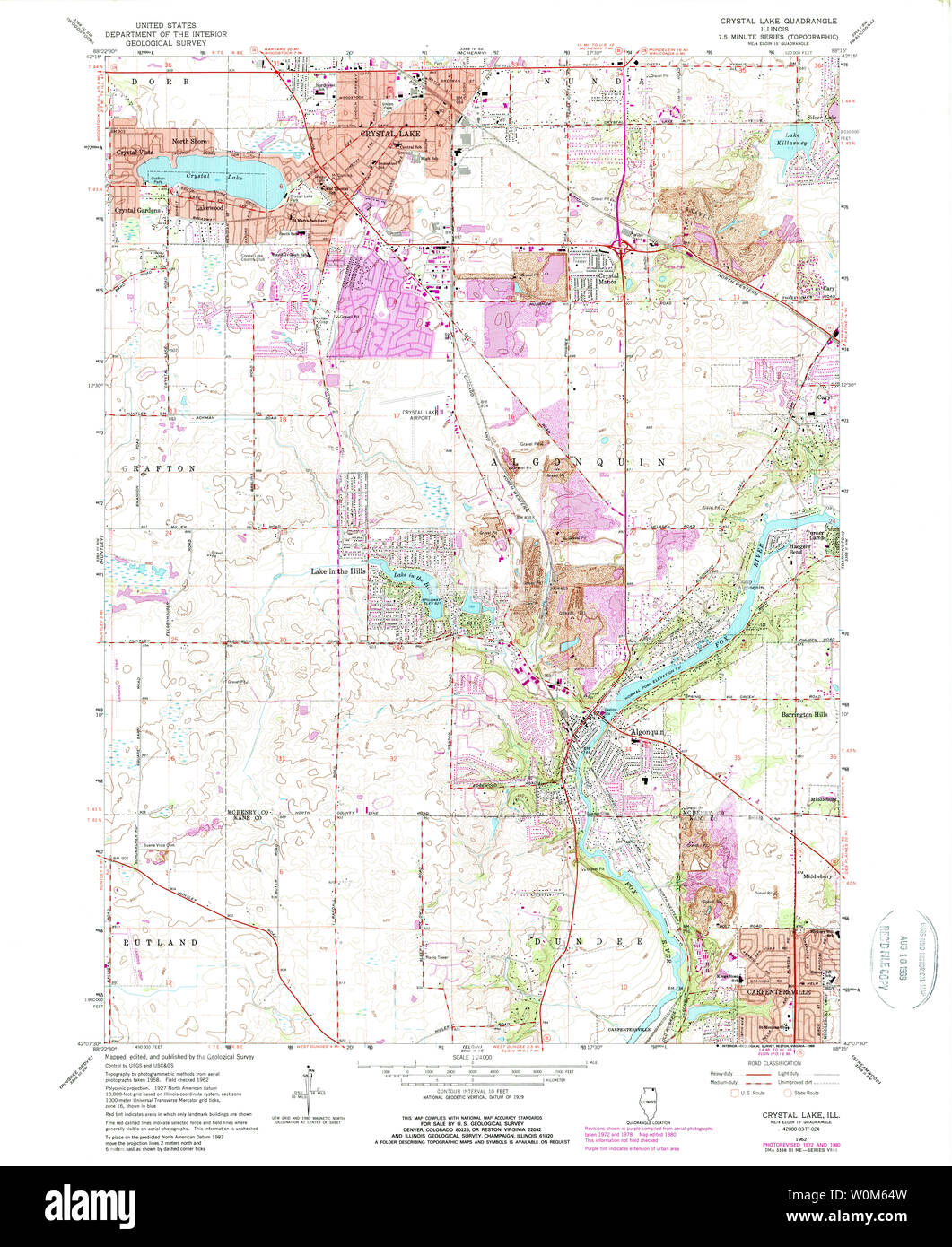 Map of lake crystal Cut Out Stock Images & Pictures - Alamy