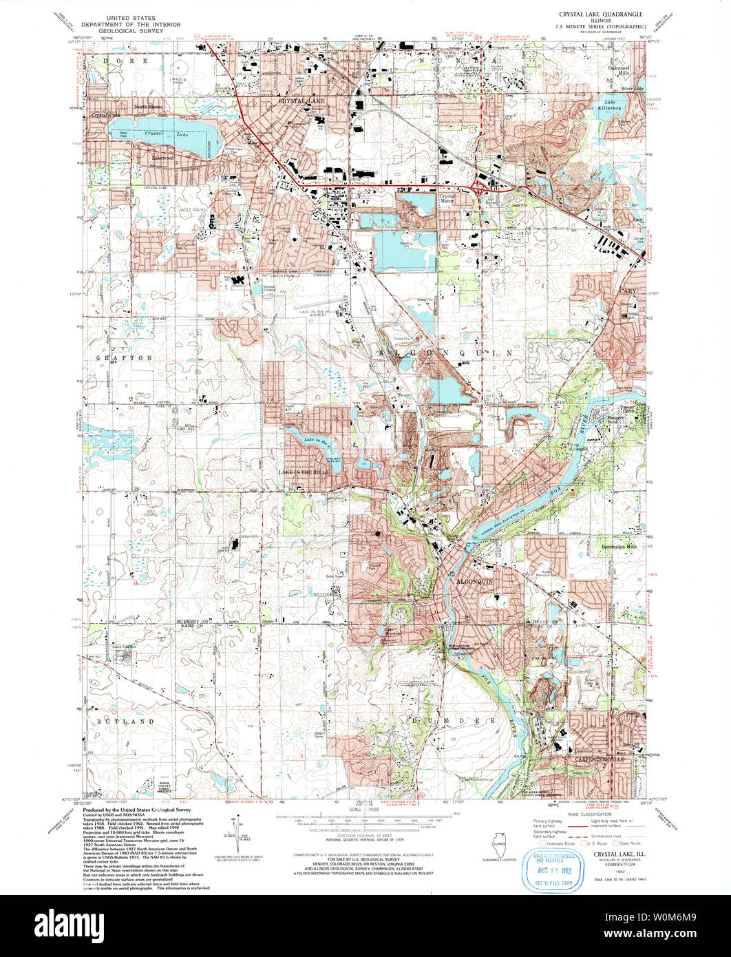 Map of lake crystal Cut Out Stock Images & Pictures - Alamy