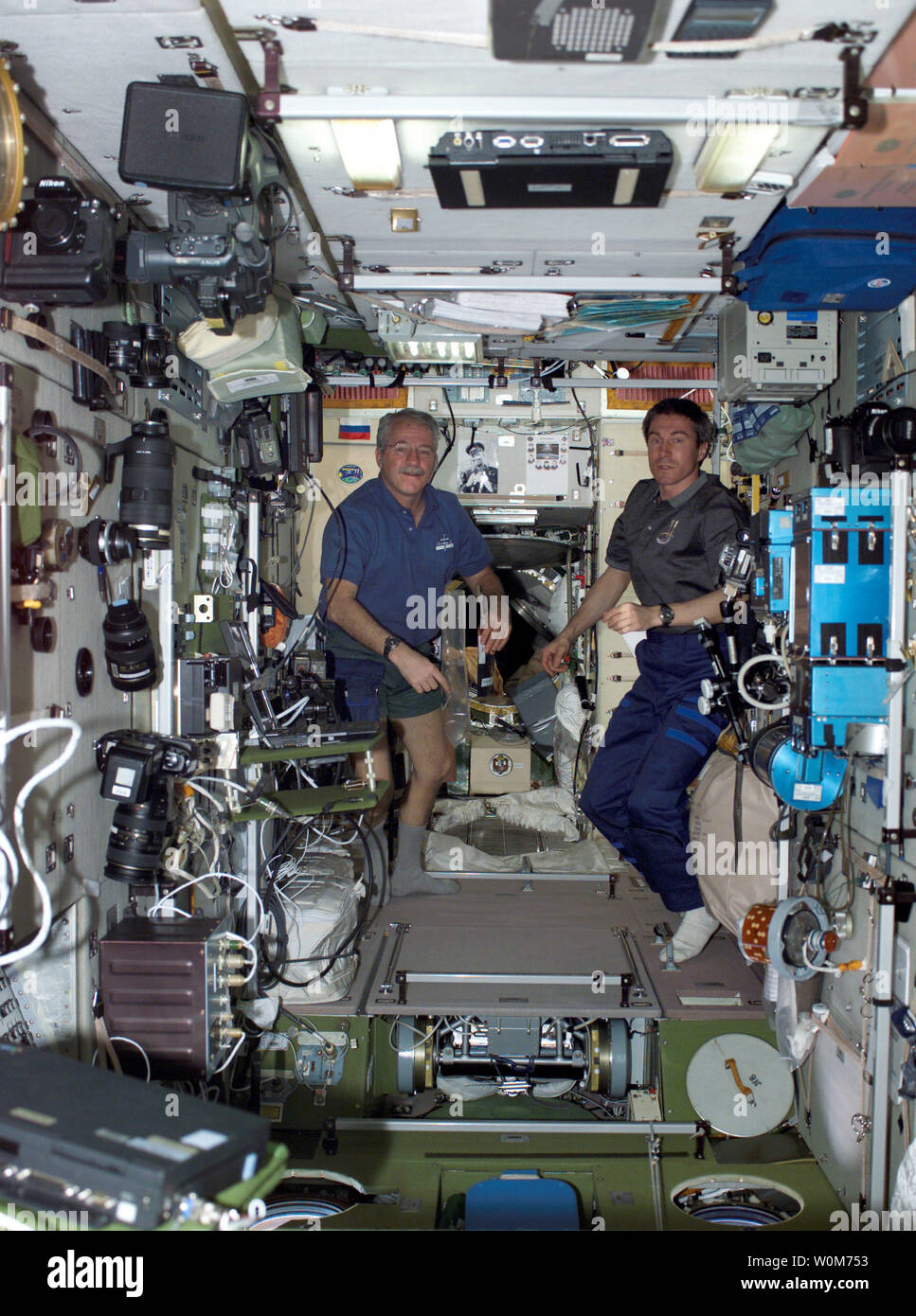 A Sunday morning picture onboard the International Space Station shows ...