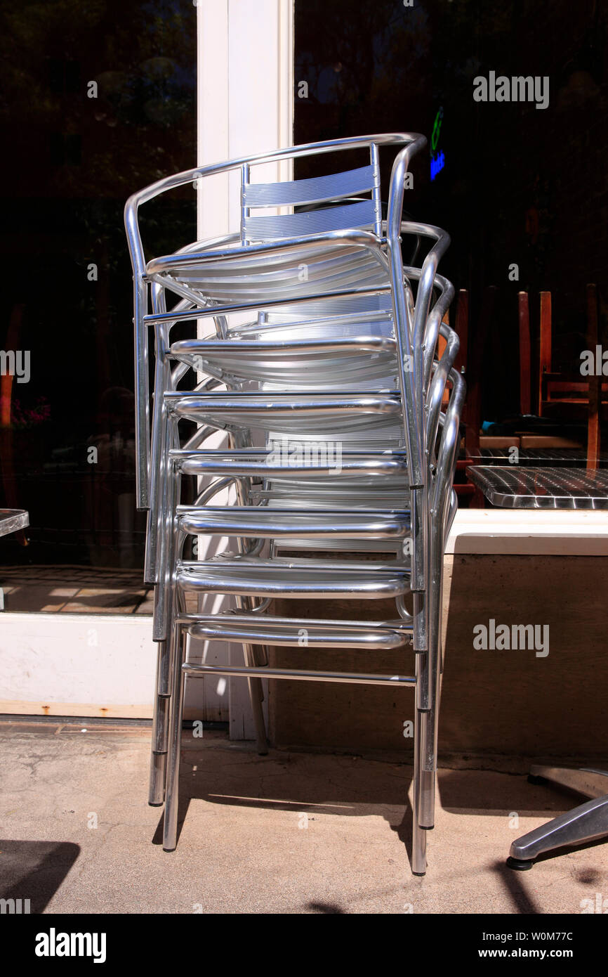 Stacking chairs hi-res stock photography and images - Alamy