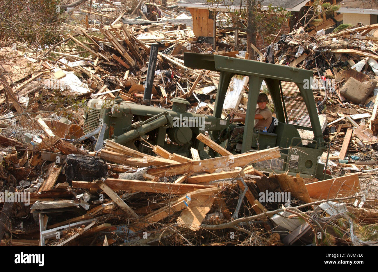 U.S. Army Guardsman Spc. James Meidl, heavy equipment operator, from ...