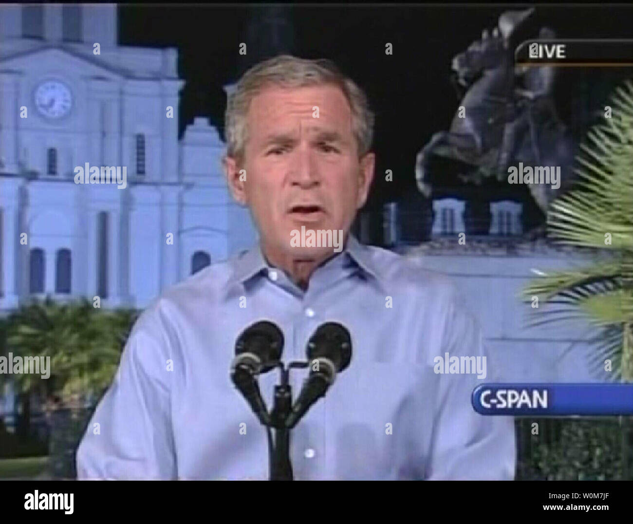 George w bush television september hi-res stock photography and images ...