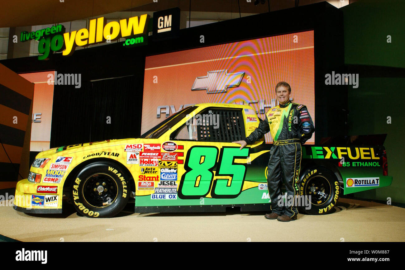 NASCAR Truck Series driver Dennis Setzer stands with his new ride, the ...