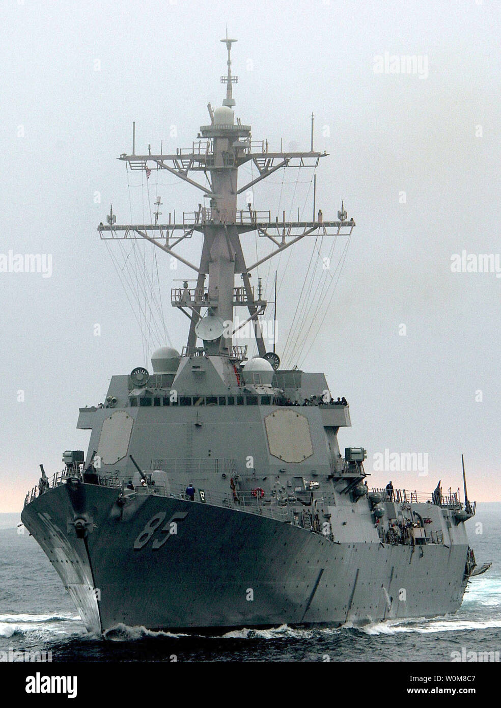 In this US Navy file photo the guided missile destroyer USS McCampbell ...