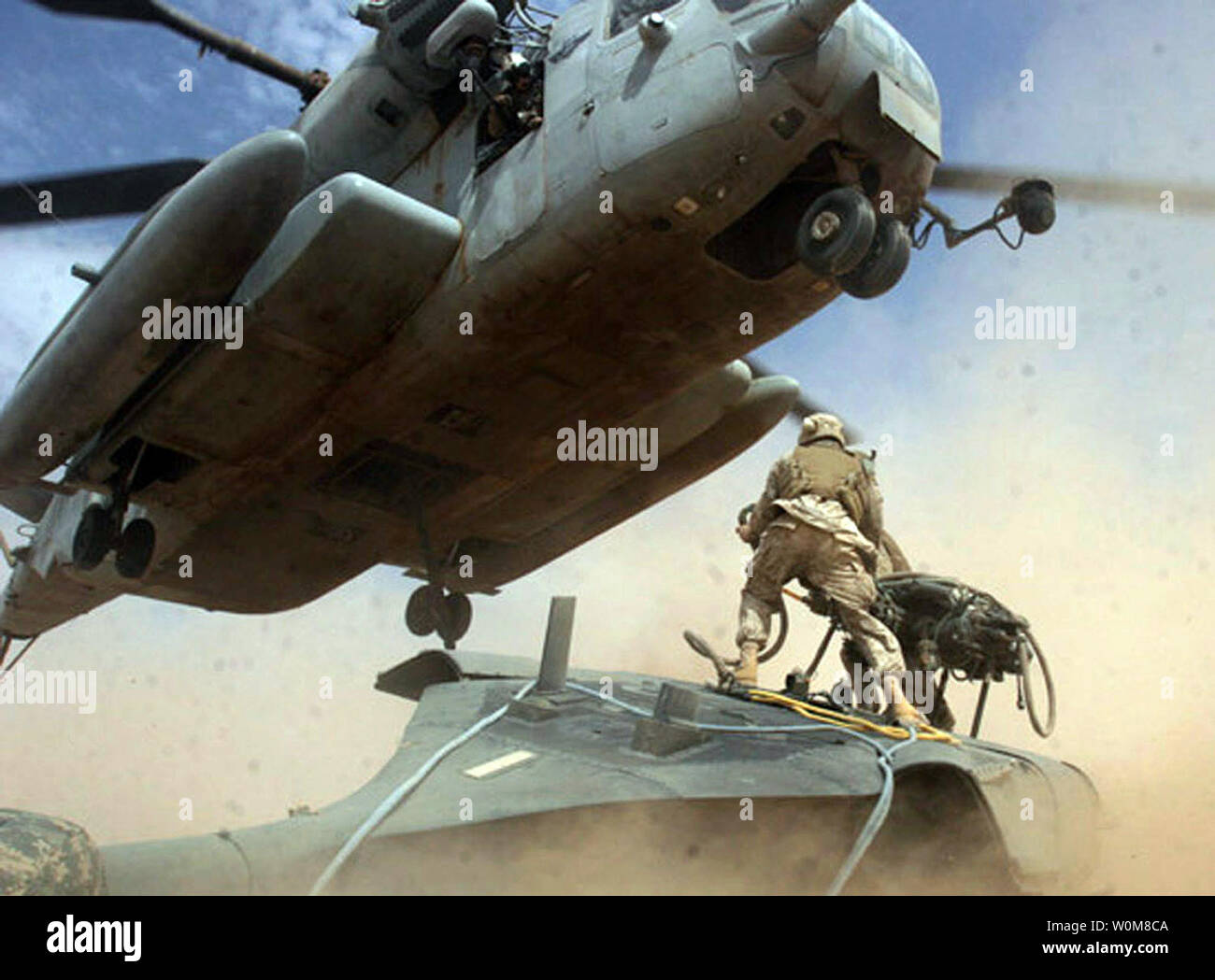 A U.S. Marines from Combat Logistics Company 117, Combat Logistics ...