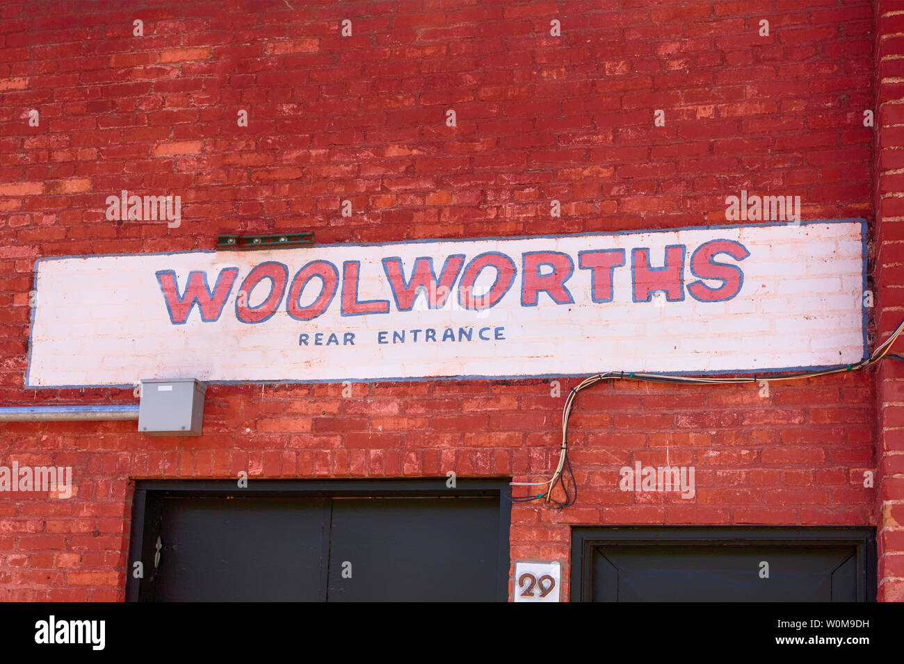 Woolworths sign hi-res stock photography and images - Alamy