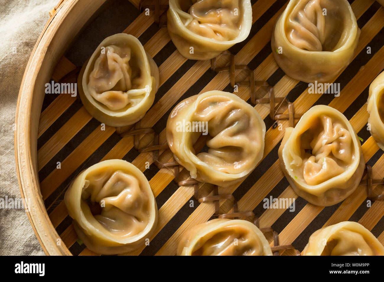 Homemade Korean Kimchi Dumplings with Dipping Sauce Stock Photo - Alamy