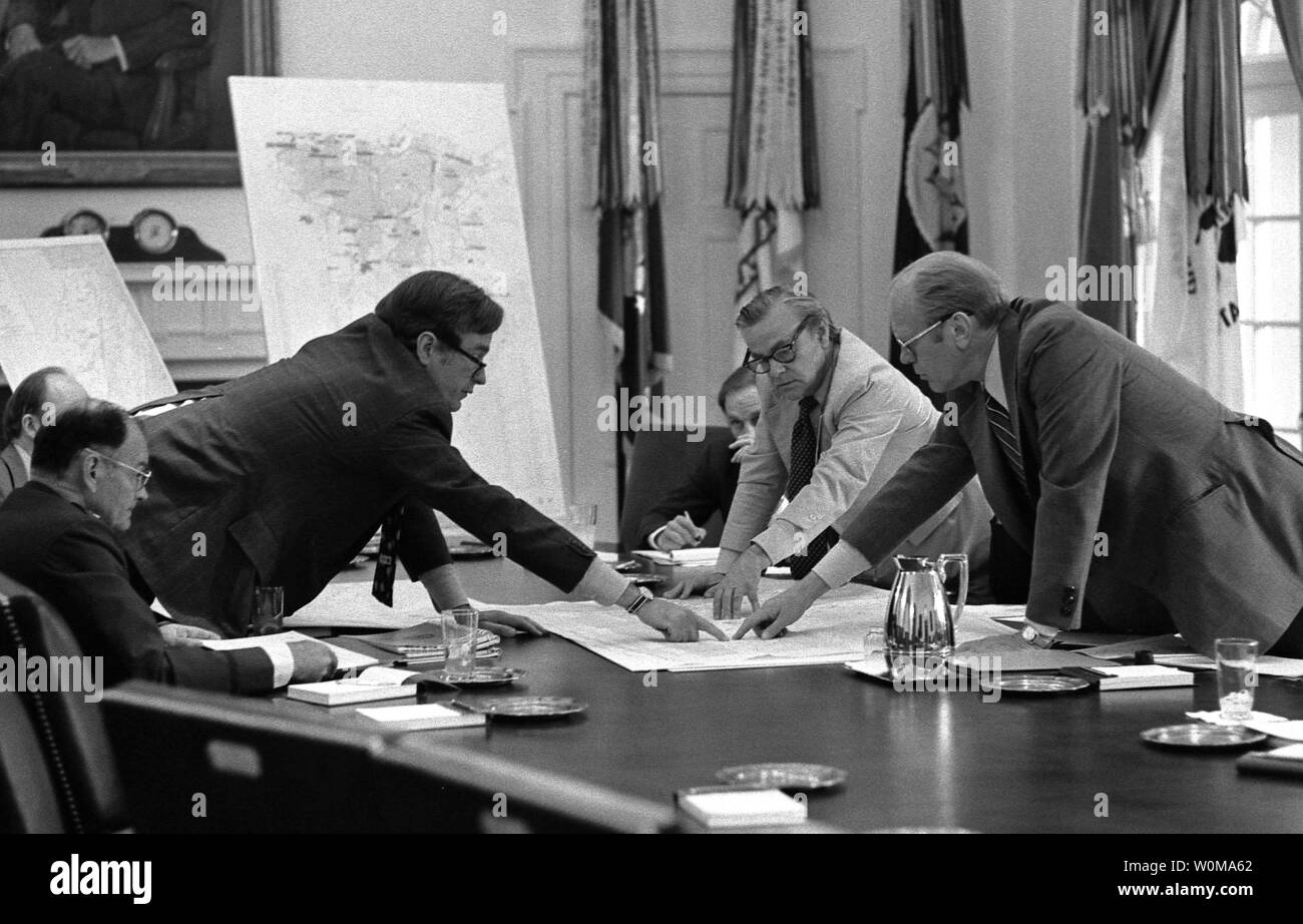 President Gerald Ford (R), shown in a June 17, 1976 file photo in the ...