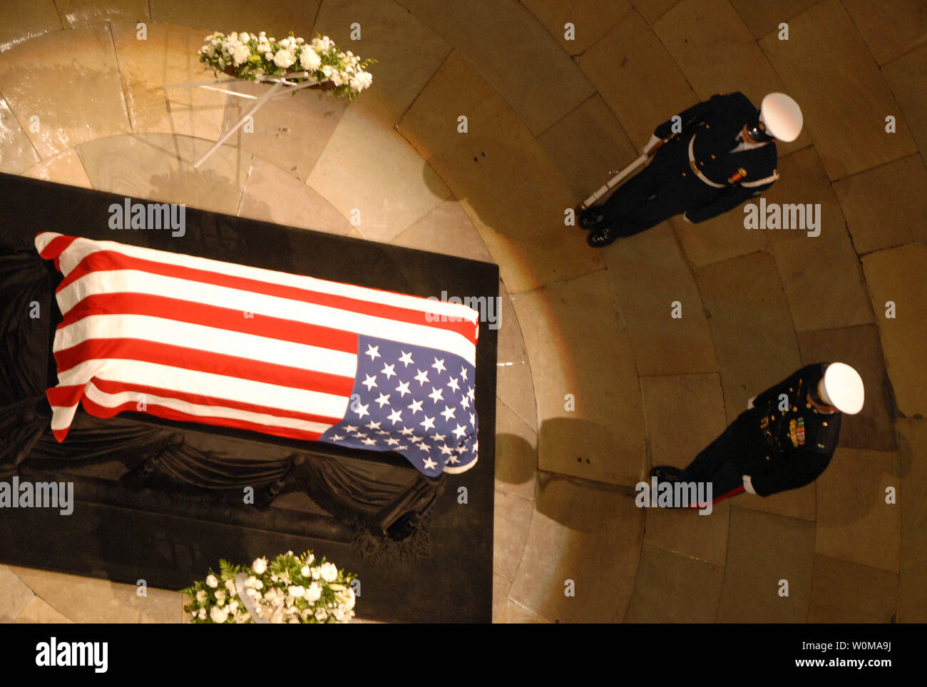 President Gerald R. Ford, 38th President of the United States, lies in ...