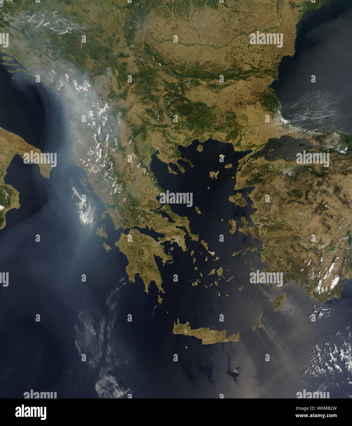 Wildfires across the Balkans filled the skies with smoke in a photo ... Wildfires across the Balkans filled the skies with smoke in a photo ...