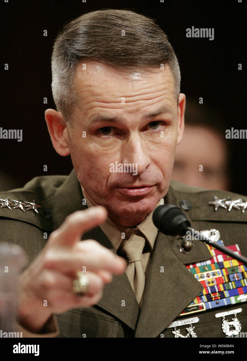 Chairman of the Joint Chiefs of Staff Gen. Peter Pace, seen testifying ...