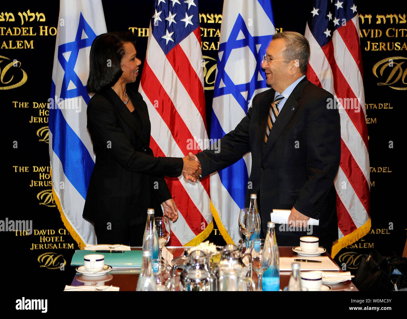 Minister of defense ehud barak hi-res stock photography and images - Alamy