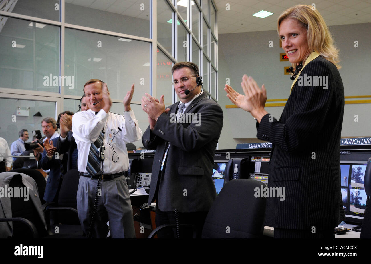 NASA Shuttle Launch Director Michael Leinbach, left, STS-124 Assistant ...