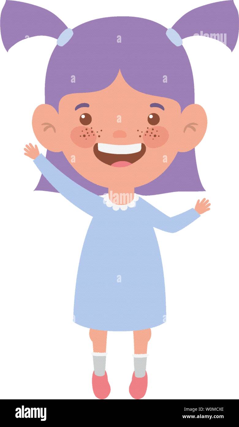 baby girl standing smiling on white background Stock Vector Image & Art ...