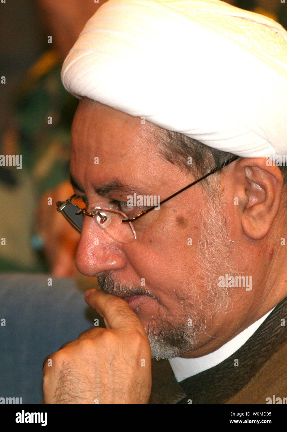 Iraqi Deputy Parliament Speaker Khalid al-Attiya is seen at the opening ...