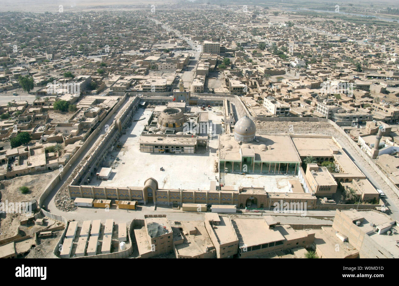 An aerial view of Samarra, Iraq is seen on August 19, 2008. (UPI Photo ...