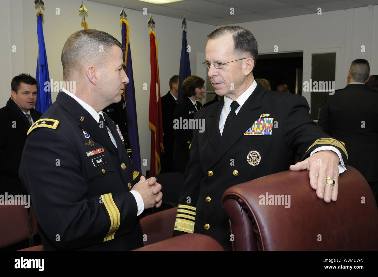 Commander of Troops U.S. Army Maj. Gen. Richard J. Rowe, left, and ...