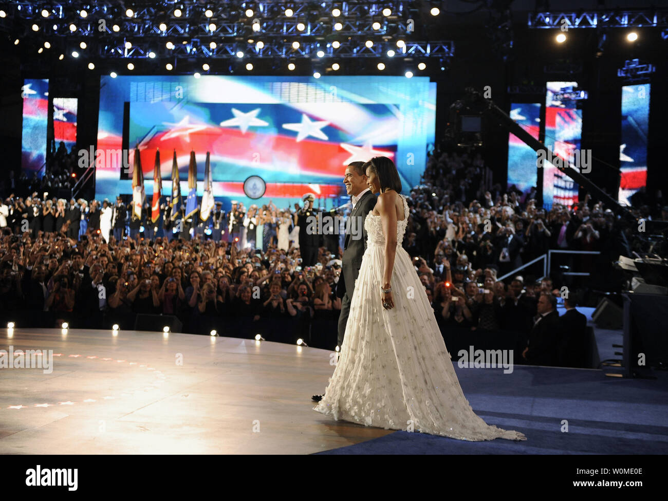U.S. President Barack Obama and First Lady Michelle Obama arrive at the ...