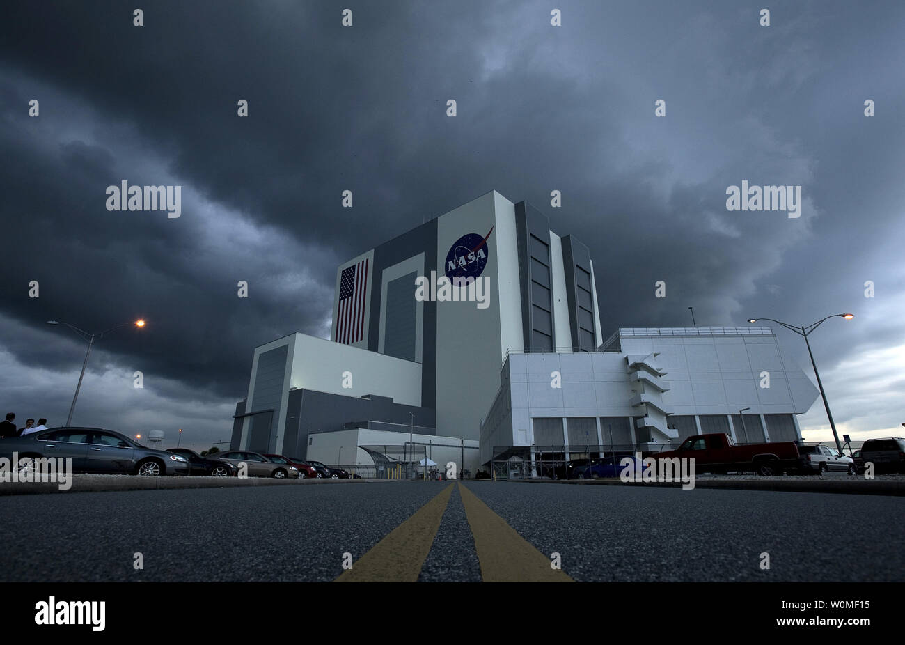 Nasa Vehicle Assembly Building Rain Clouds