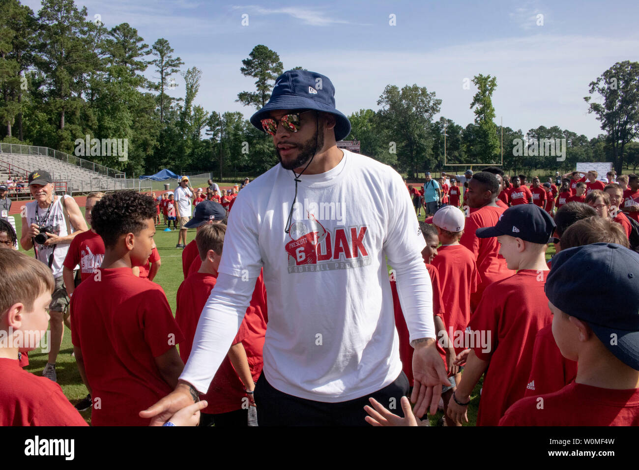 Dak Prescott summer camp Stock Photo - Alamy