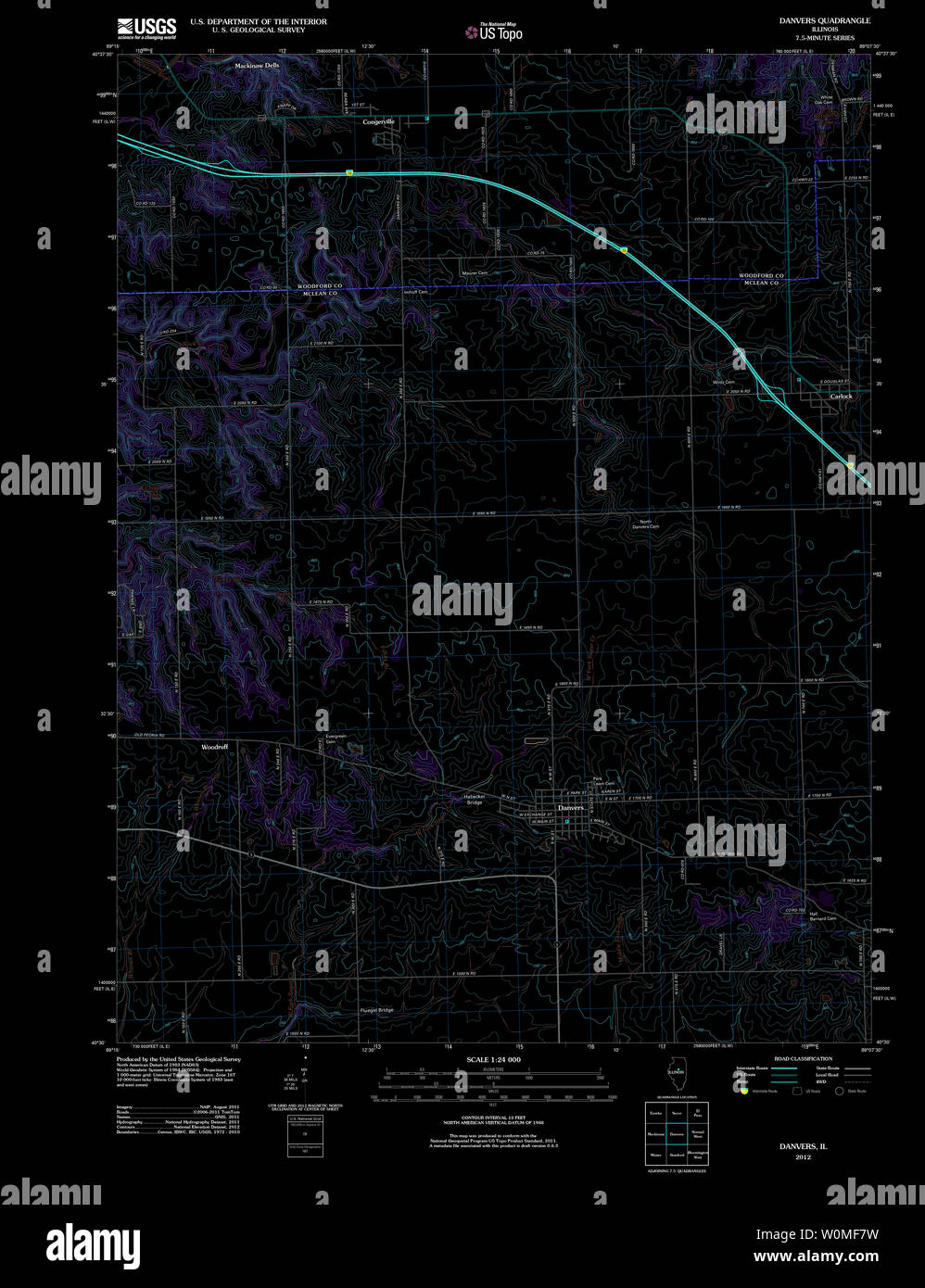 Map of danvers hi-res stock photography and images - Alamy