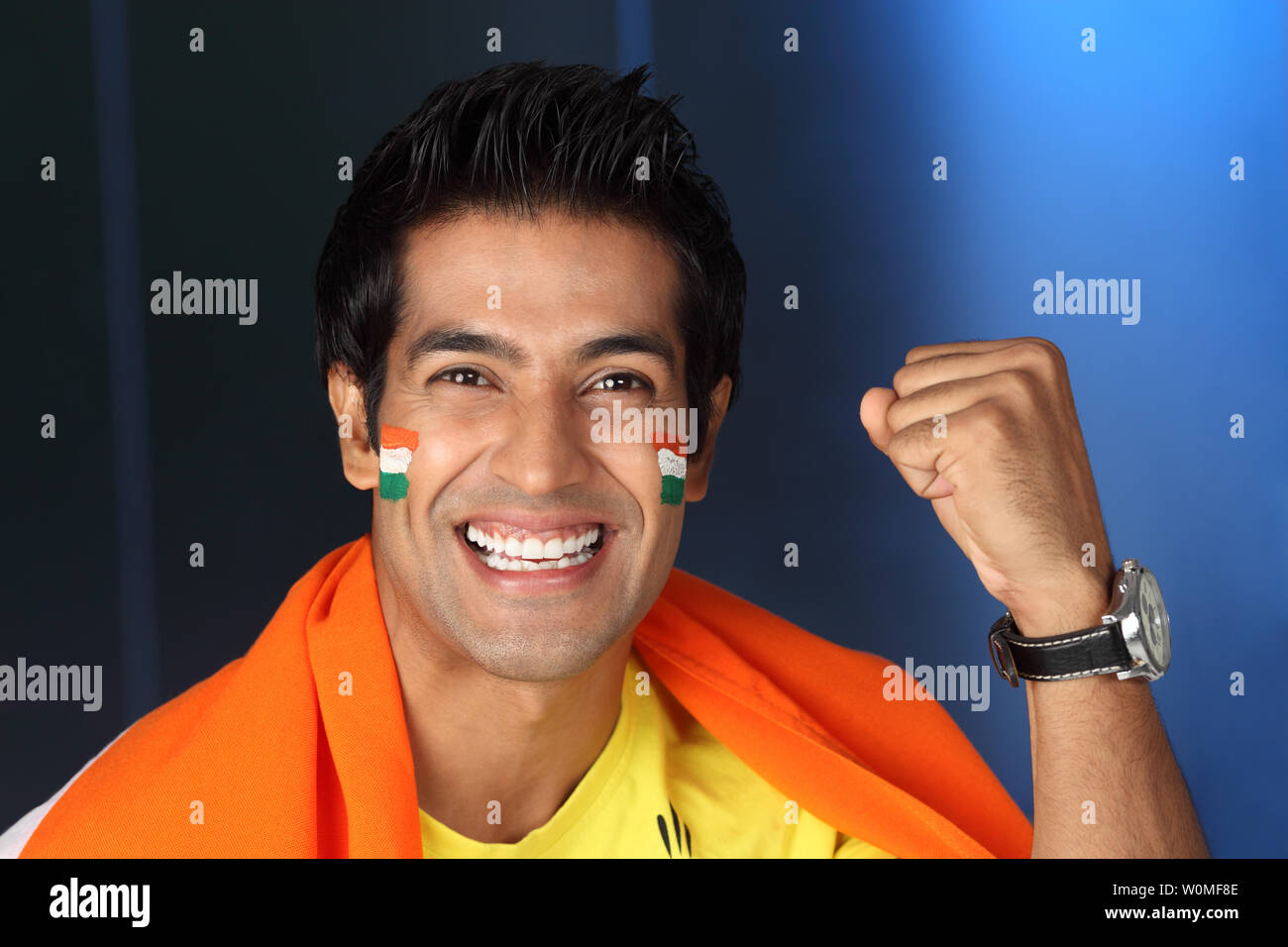 Tricolour face paint hi-res stock photography and images - Alamy