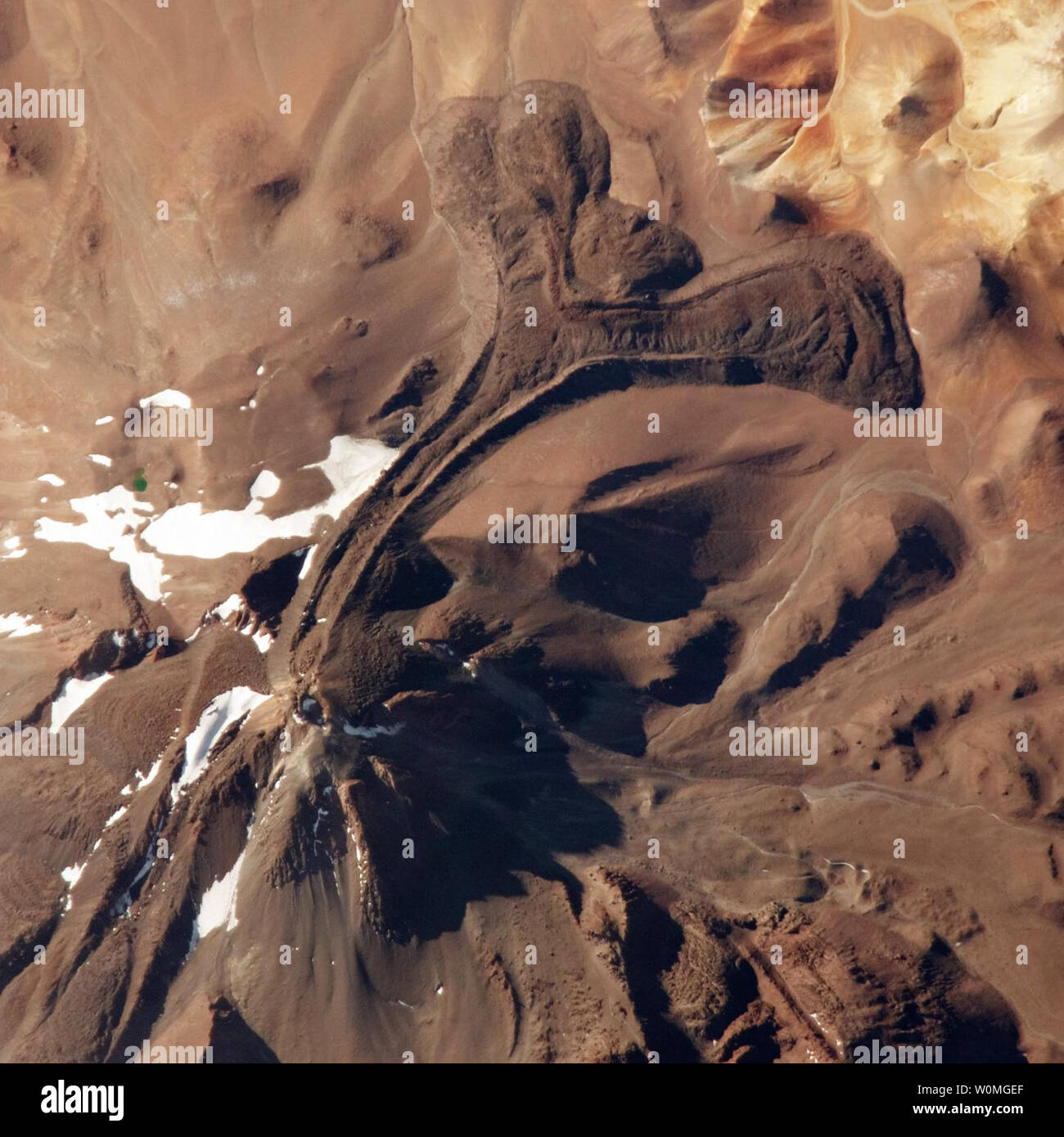 The summit of South America's Llullaillaco Volcano, the highest ...