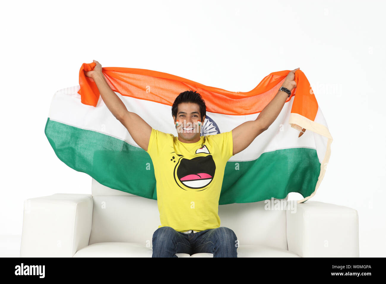 Tricolour face paint hi-res stock photography and images - Alamy