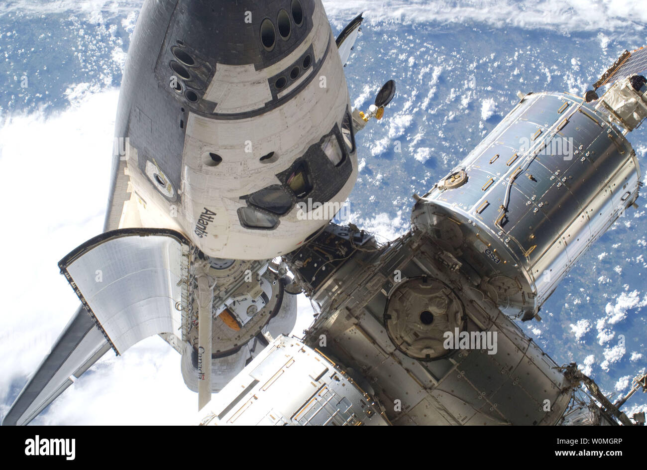 This NASA photograph taken by crew members on board the International ...