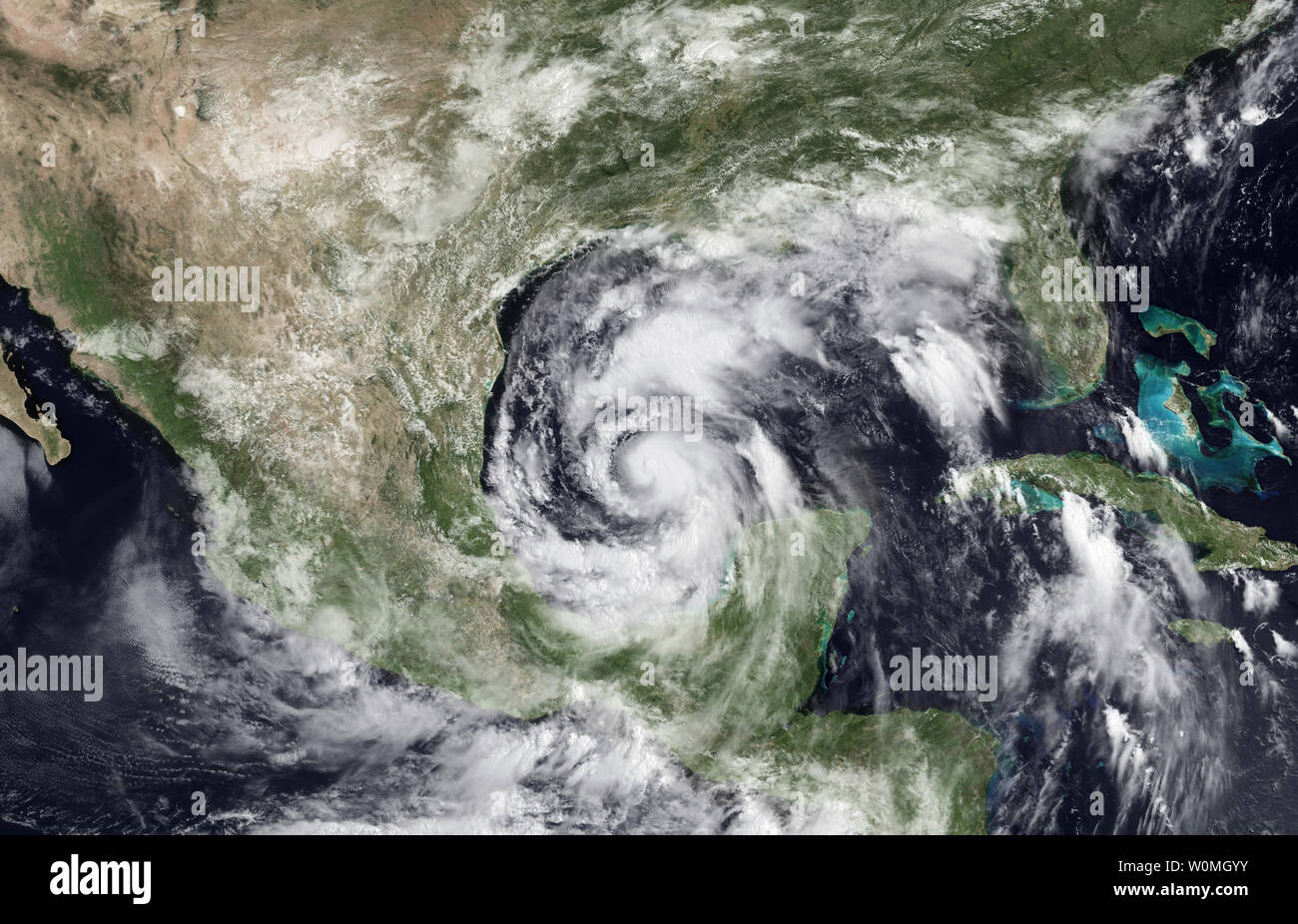 Tropical Storm Alex is seen in an image provided by the National ...