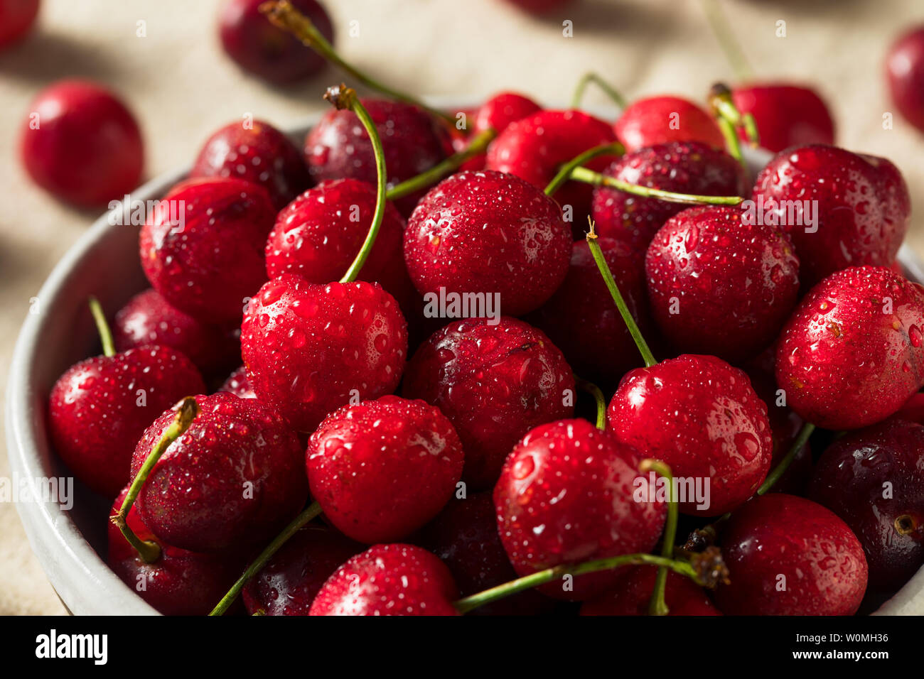 Fresh cherry red organic cherries hi-res stock photography and images ...