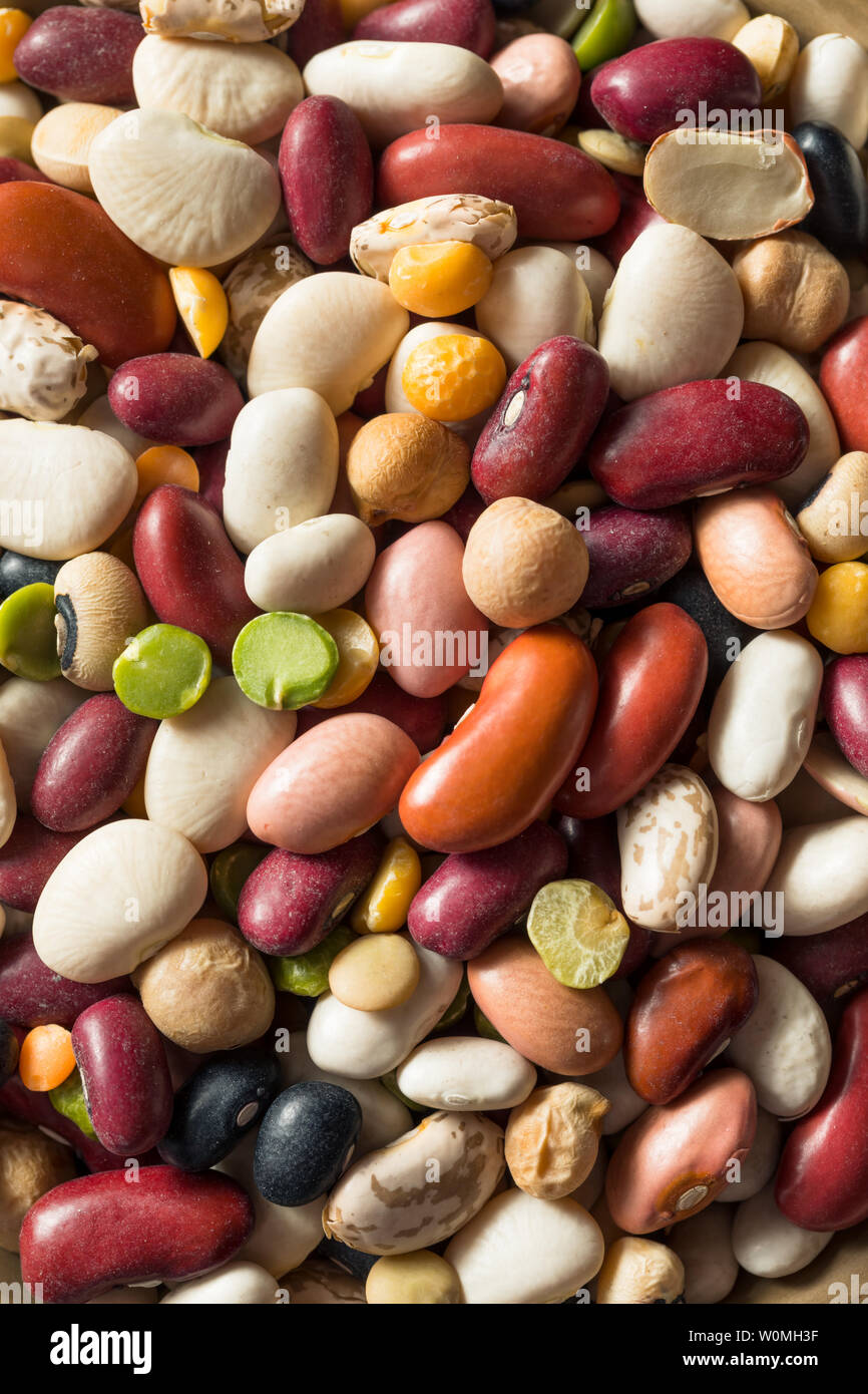 Dry Organic Assorted Bean Mixture in a Bowl Stock Photo - Alamy