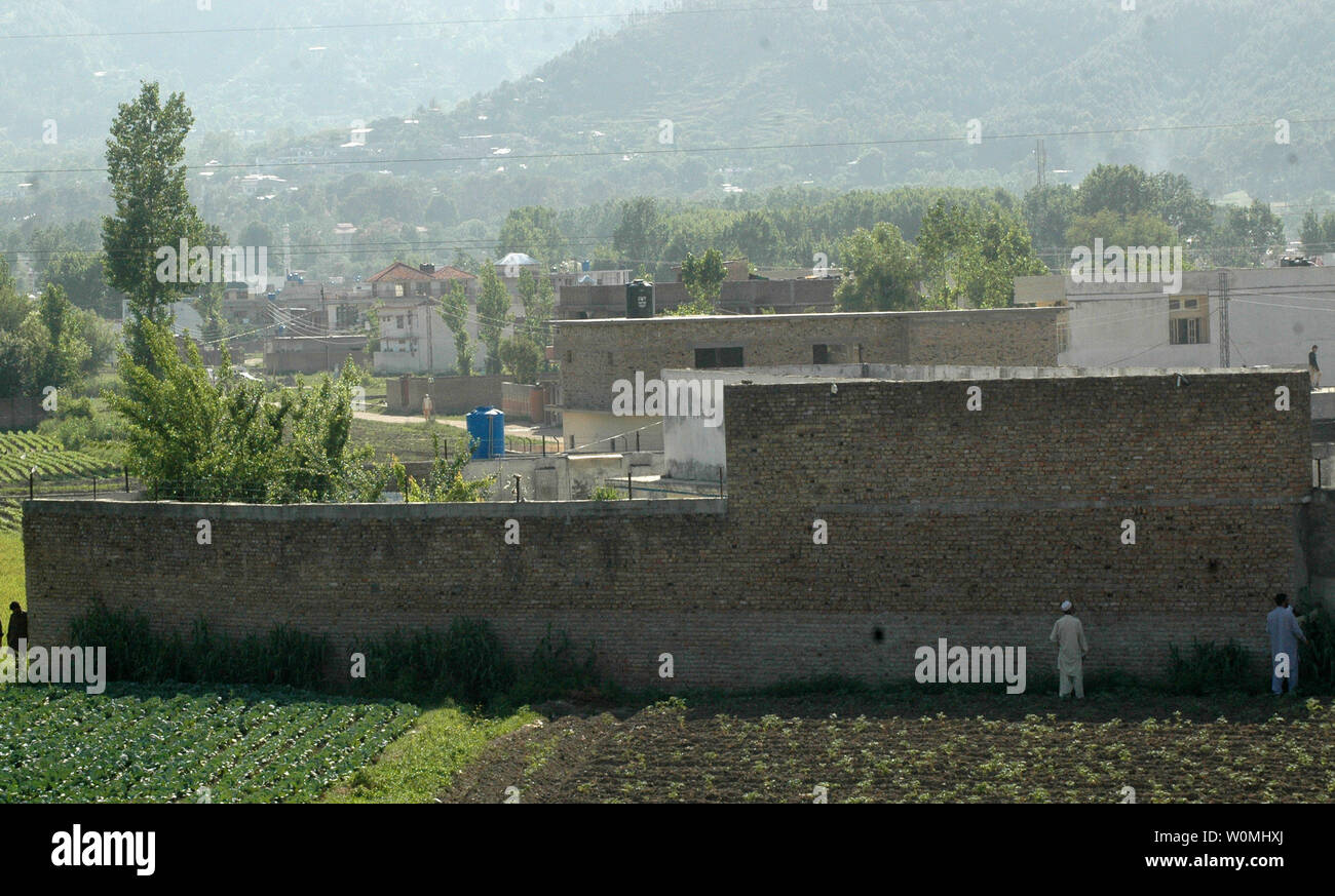 The backside of the million dollar compound where al-Qaida chief Osama ...