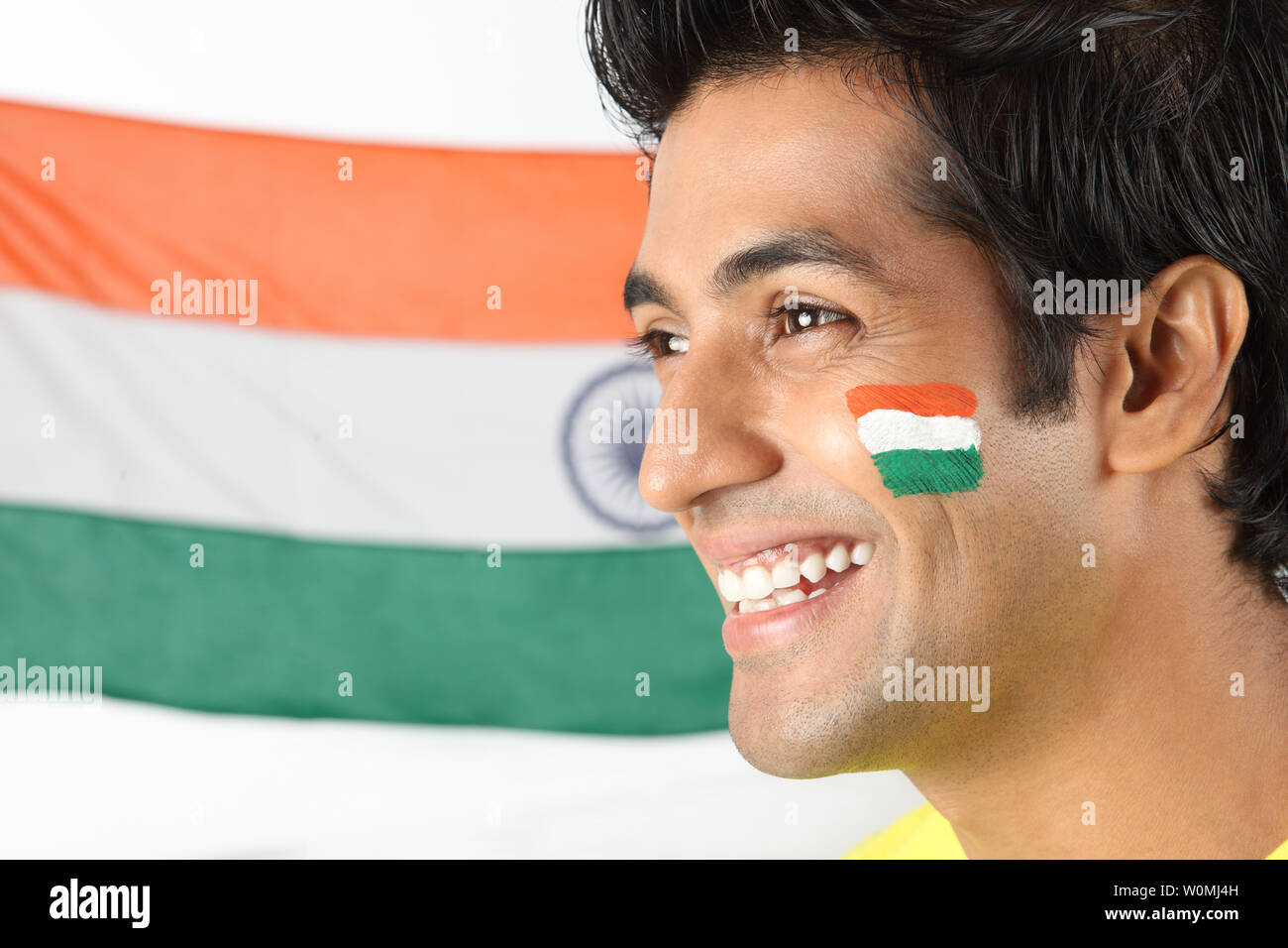 Indian Flag Face Makeup
