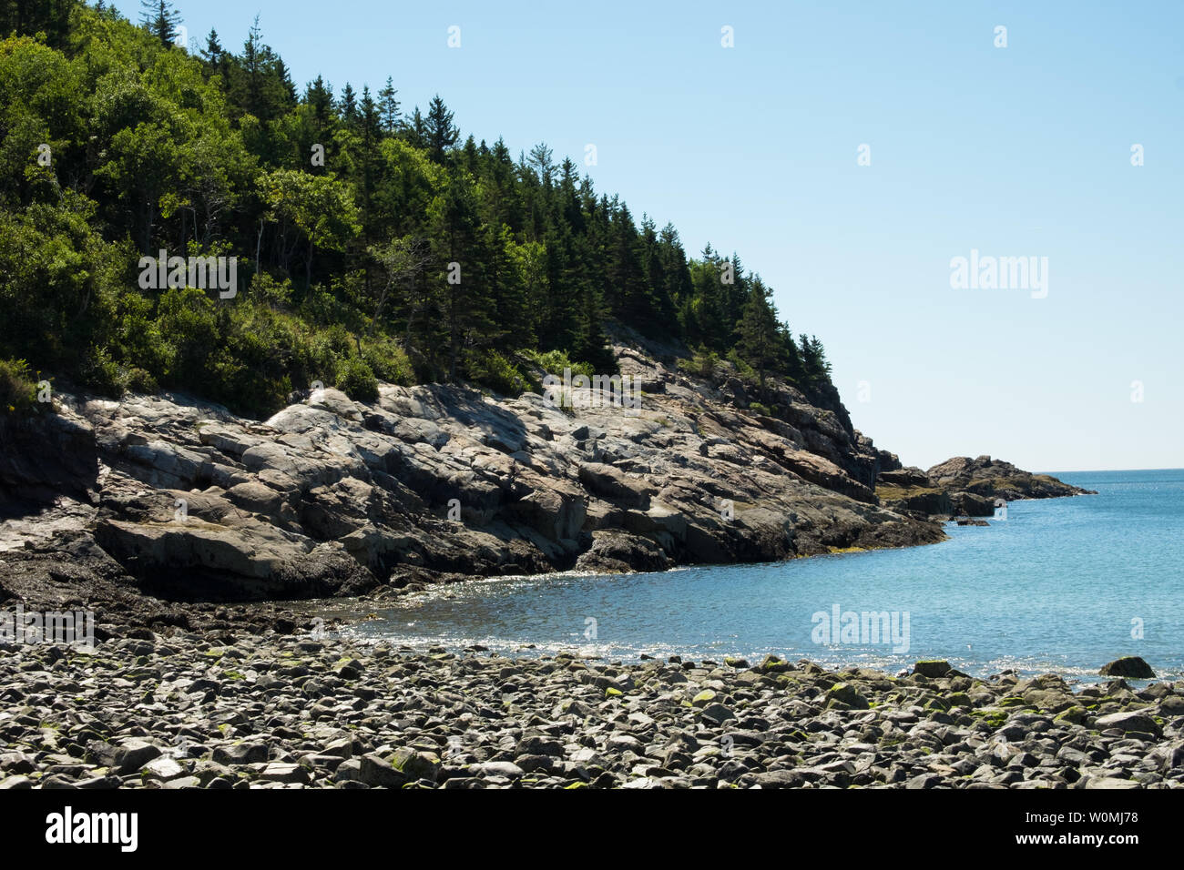 Shoreline at Acadia National Park Stock Photo - Alamy