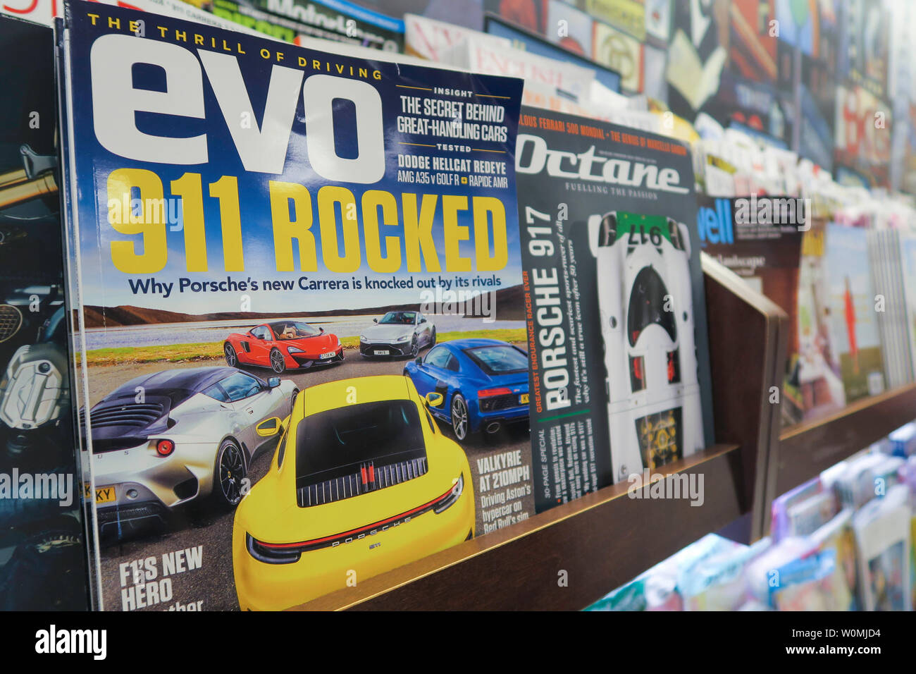 Magazine Stand Featuring Magazine Covers, NYC, US Stock Photo - Alamy