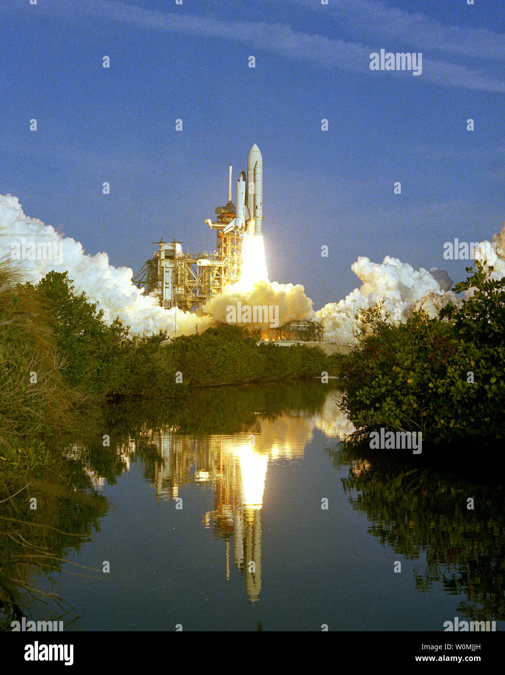 Space Shuttle Columbia launches for the first ever Shuttle launch on April 12, 1981, at Kennedy ...