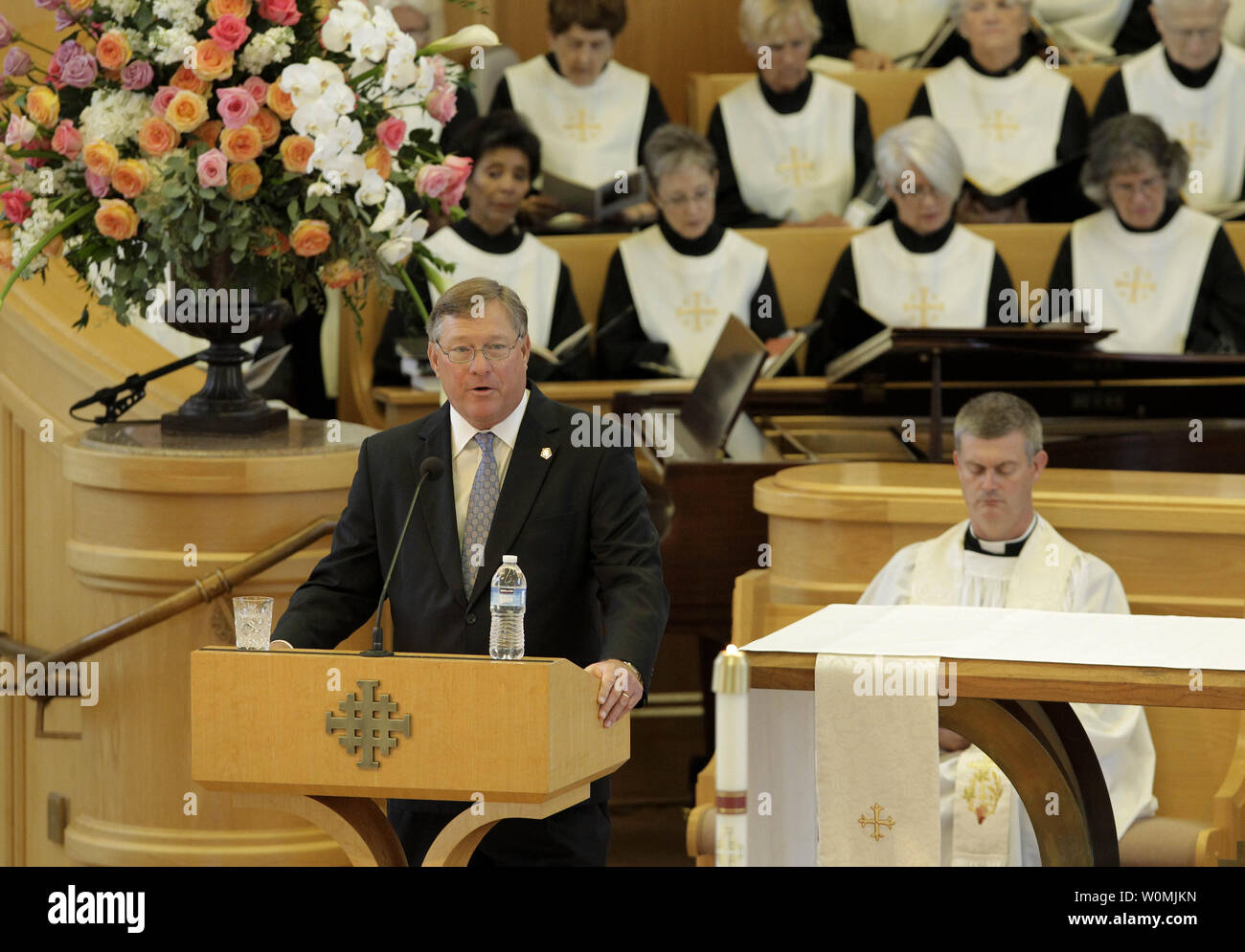 Jack Ford speaks during the funeral for former first lady Betty Ford at ...