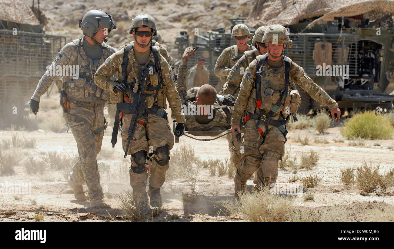 U.S. Army Pfc. Shawn Williams, with the 1st Stryker Brigade Combat Team ...