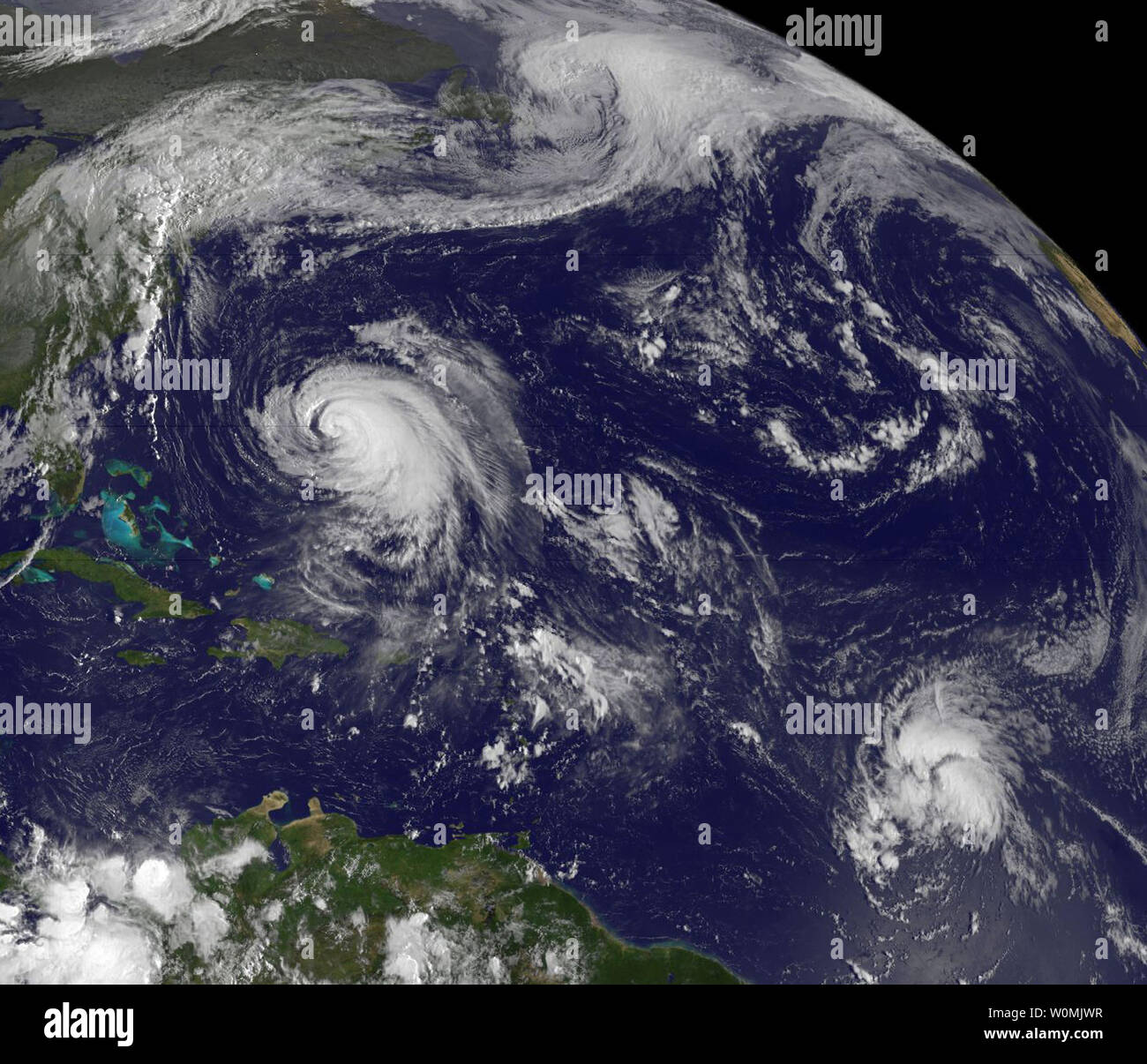 Tropical storm satellite image hi-res stock photography and images - Alamy